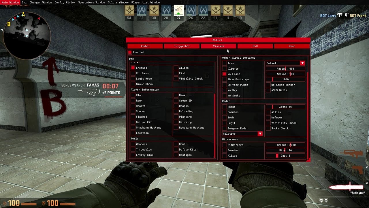 CS:GO The Best Detected Cheat And Its Free? ( Aimtux ) - YouTube