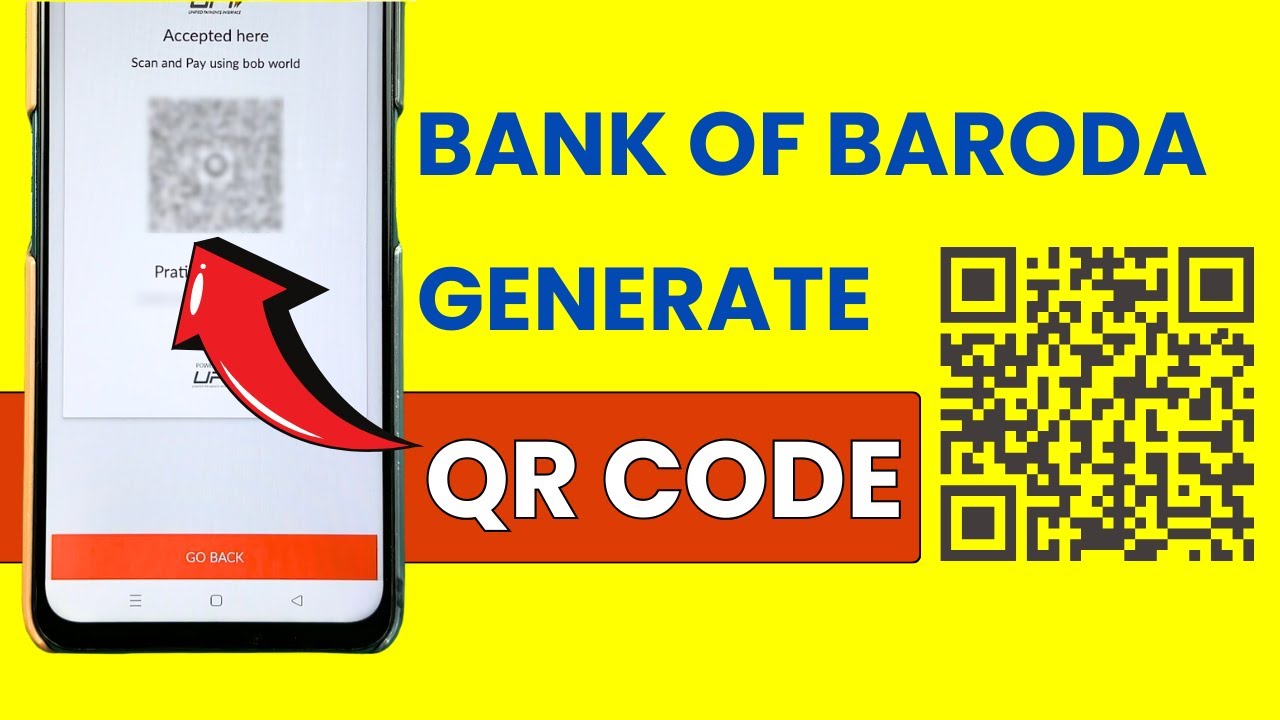 How to Generate QR Code in Bank of Baroda World Application - YouTube