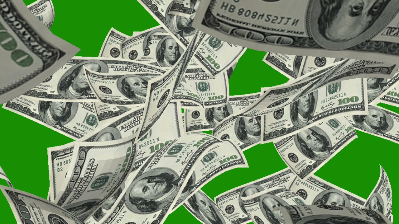 MONEY RAIN Animation Green Screen(FREE TO USE) - YouTube