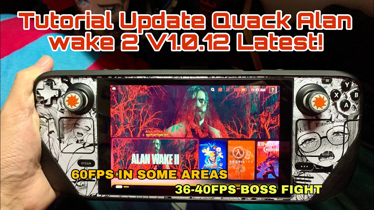 How To Update Alan Wake 2 (Quack) v1.0.11 to v1.0.12 | Steam deck ...