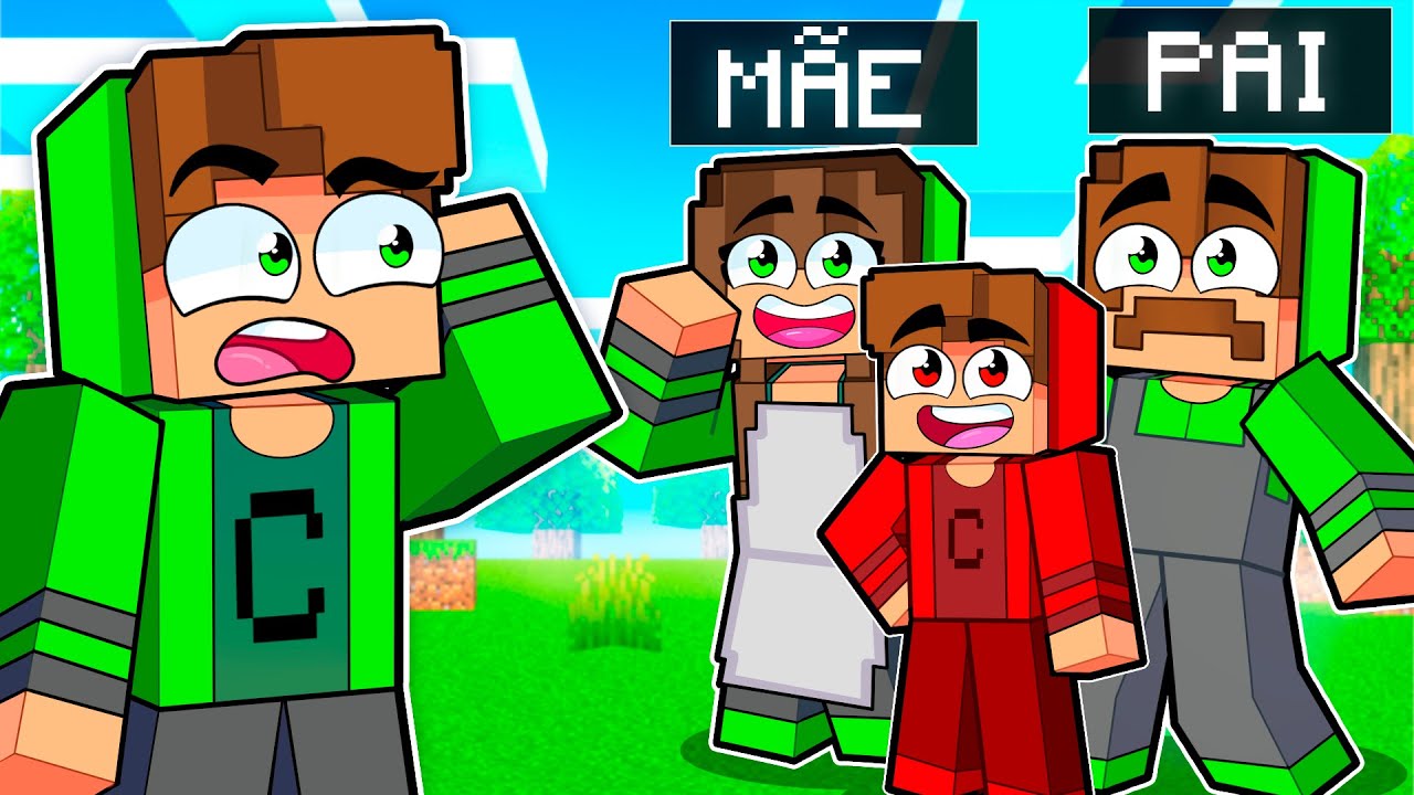 ENCONTREI A FAMILIA DO CADRES NO MINECRAFT - YouTube