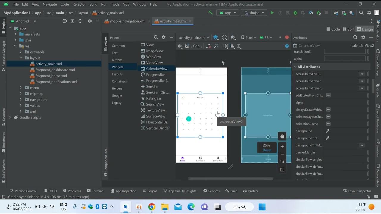 How to add calendar in android studio - YouTube