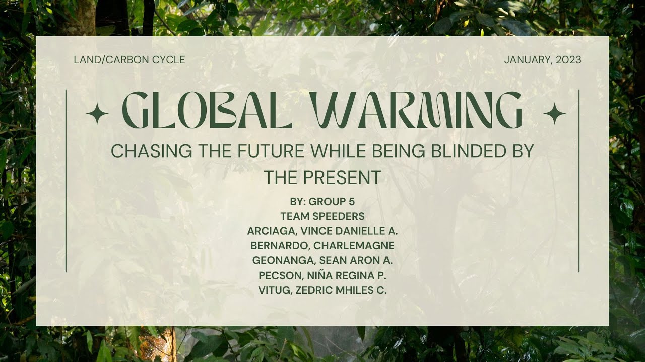 Mapúa University GED110 INVASIVE GlobalWarming Chasing the Future while being Blinded by the ...