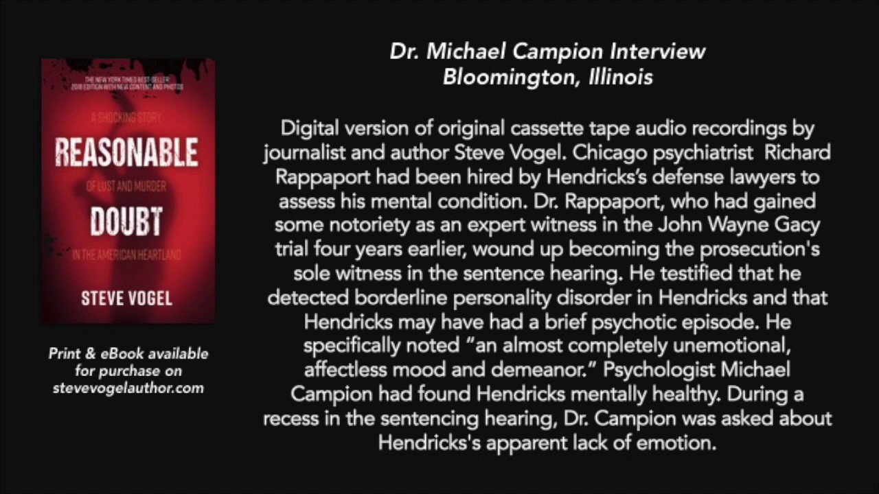 Michael Campion Interview: David Hendricks Trial - YouTube