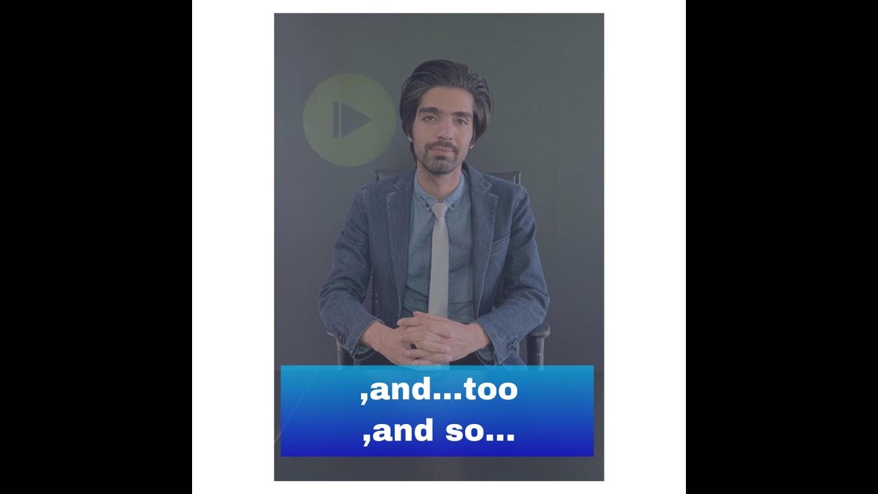,and... too Vs. ,and so... grammar explanation - YouTube
