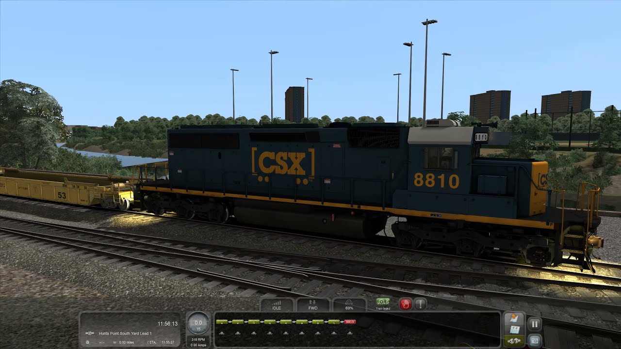 Train Simulator 2022 - [Jointed Rail EMD SD40-2] - Yard Work (CSX 8810) - 4K UHD - YouTube