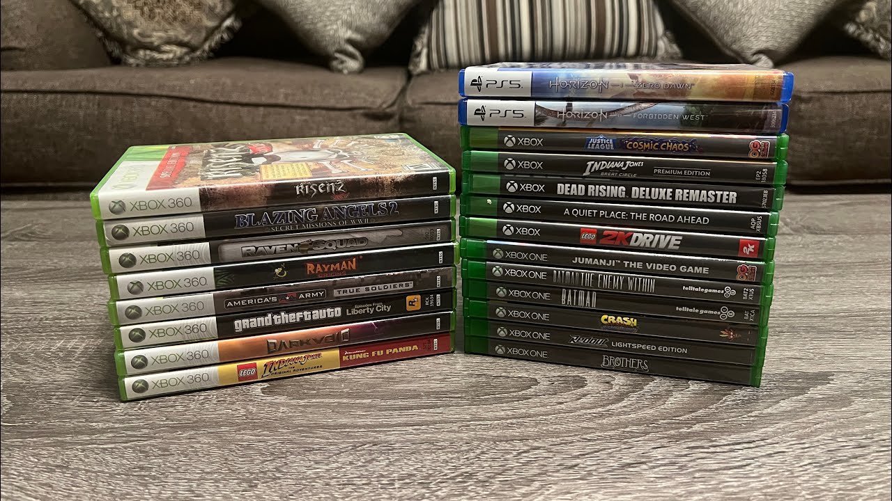 Xbox 360, Xbox One/Xbox Series X, and PS5 game haul from Lukie Games ...