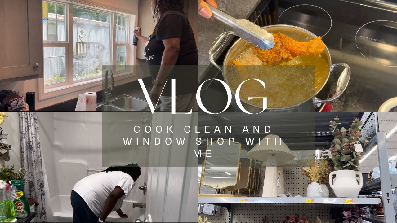 Cook: Clean: and Window Shop With Me#vlog #home #family #shopping # ...