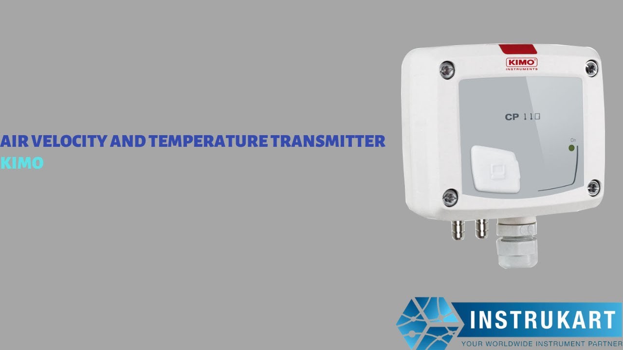 KIMO CTV 110 Air Velocity and Temperature Transmitter| Instrukart - YouTube