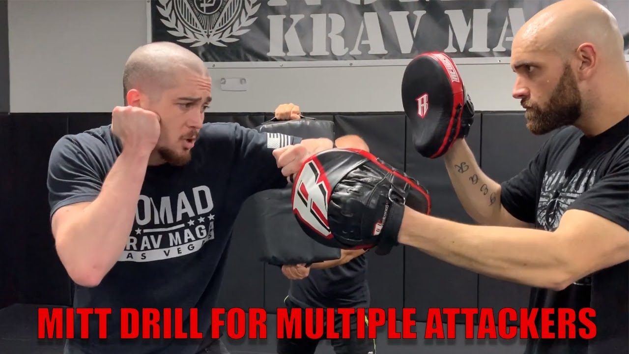 Krav Maga Boxing Combination for Multiple Attackers! - YouTube