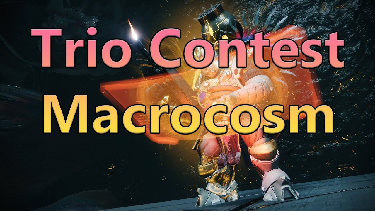 Destiny 2 - Root of Nightmares Trio CONTEST Macrocosm - YouTube