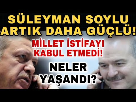 SÜLEYMAN SOYLU İSTİFA SÜRECİ \