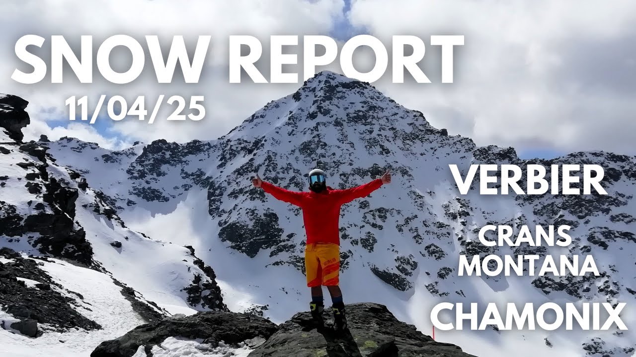 CHAMONIX Ski and Snow Report week 19 | end of Season? - YouTube