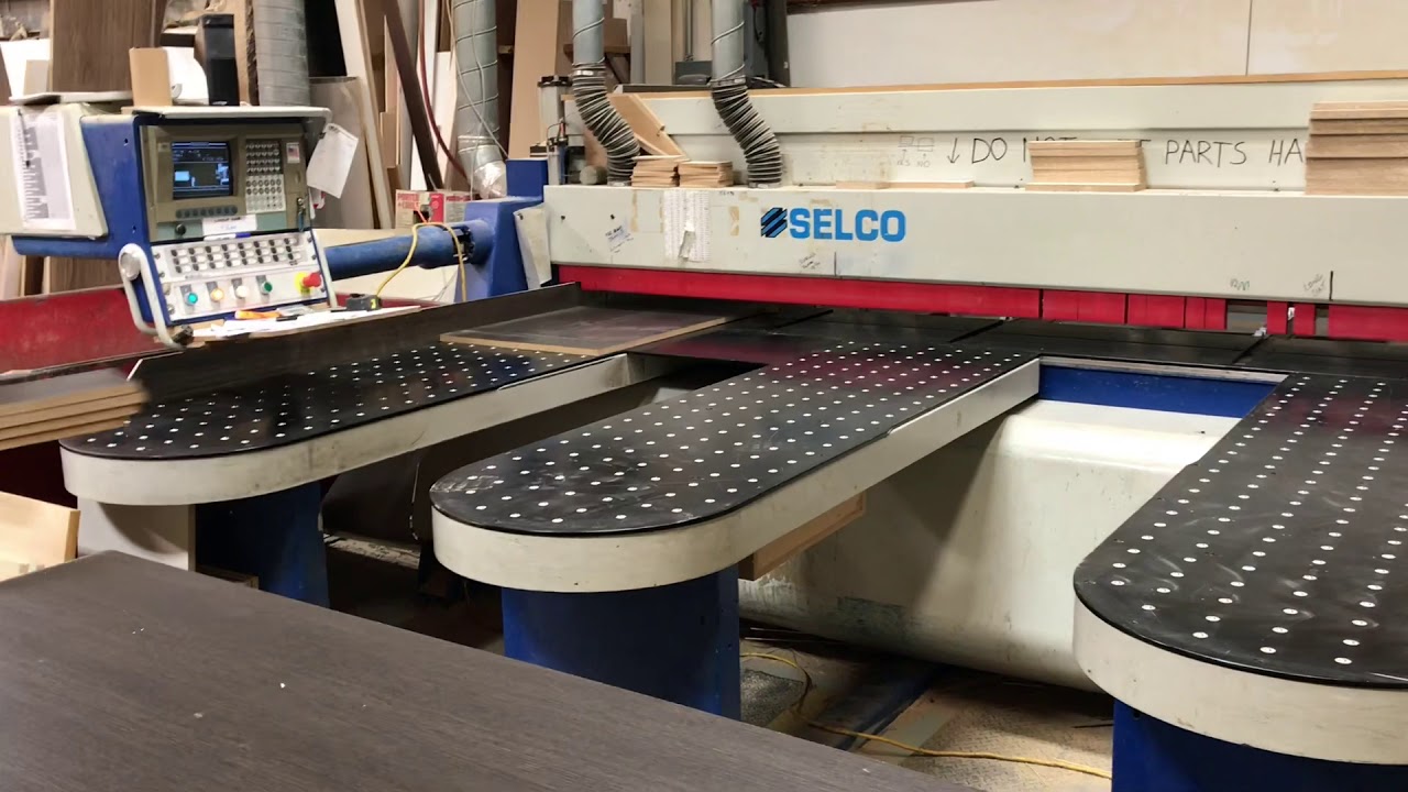 Biesse Selco EB 110 panel saw - YouTube
