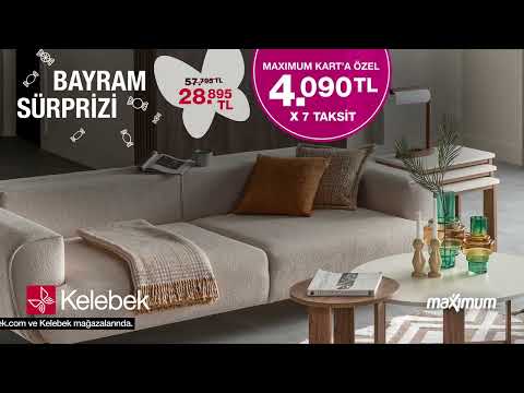 Kelebek'ten Bayram Sürprizi: %50 İndirim! - Calina Koltuk Takımı 4.090 TL'den Başlayan Taksitlerle!