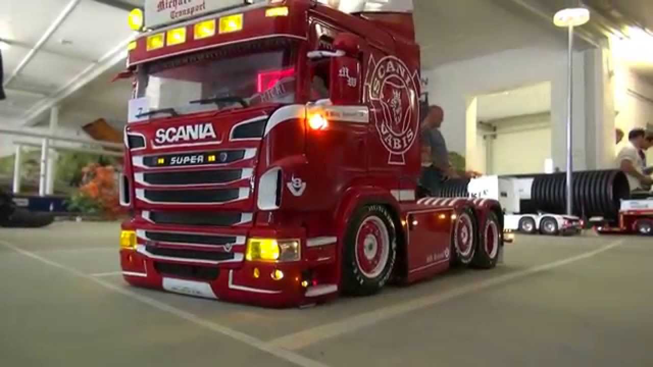 3 x super scania 680 hp rc heavy tractor - YouTube