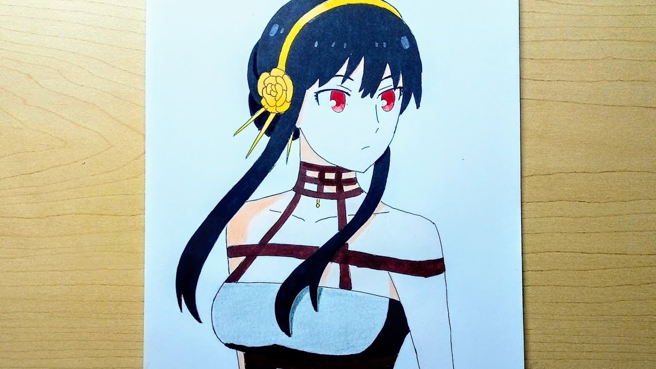 Como dibujar a Yor Forger (Briar) de Spy x Family fácil, paso a paso ...