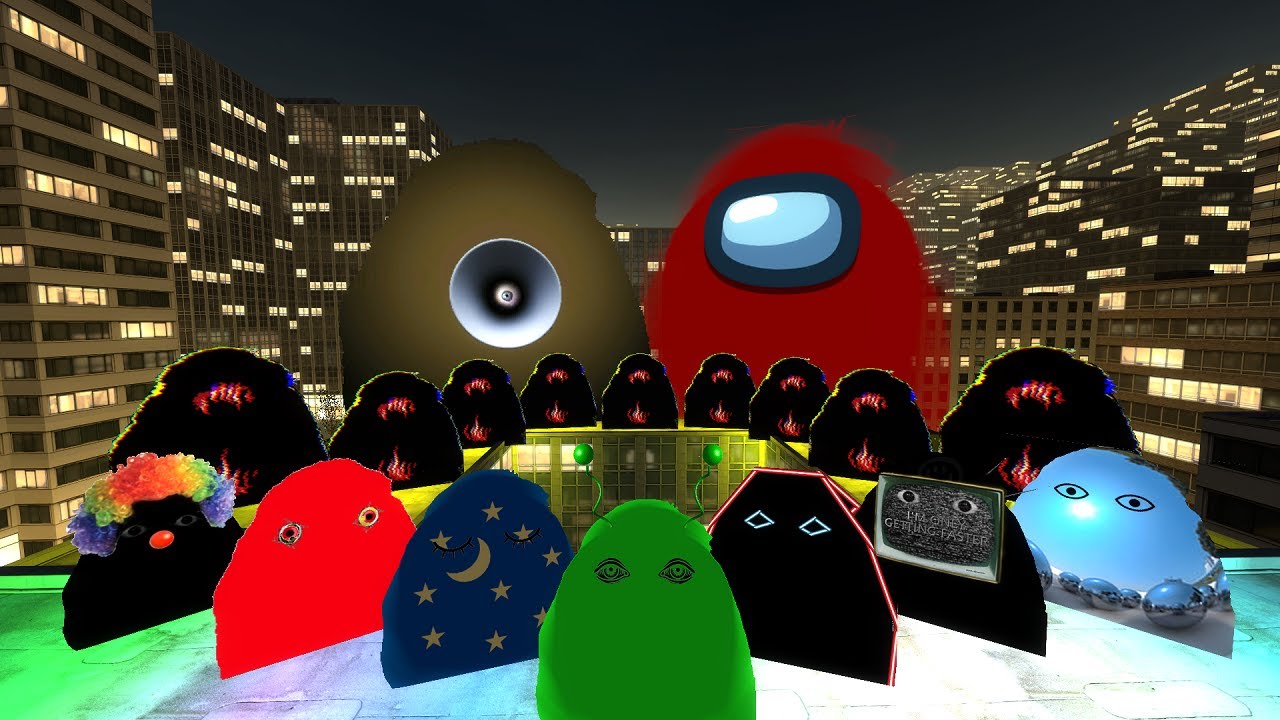 GIANT SUS AND MEGAPHONE ANGRY MUNCI is After Me in GMod - Can I Escape ...