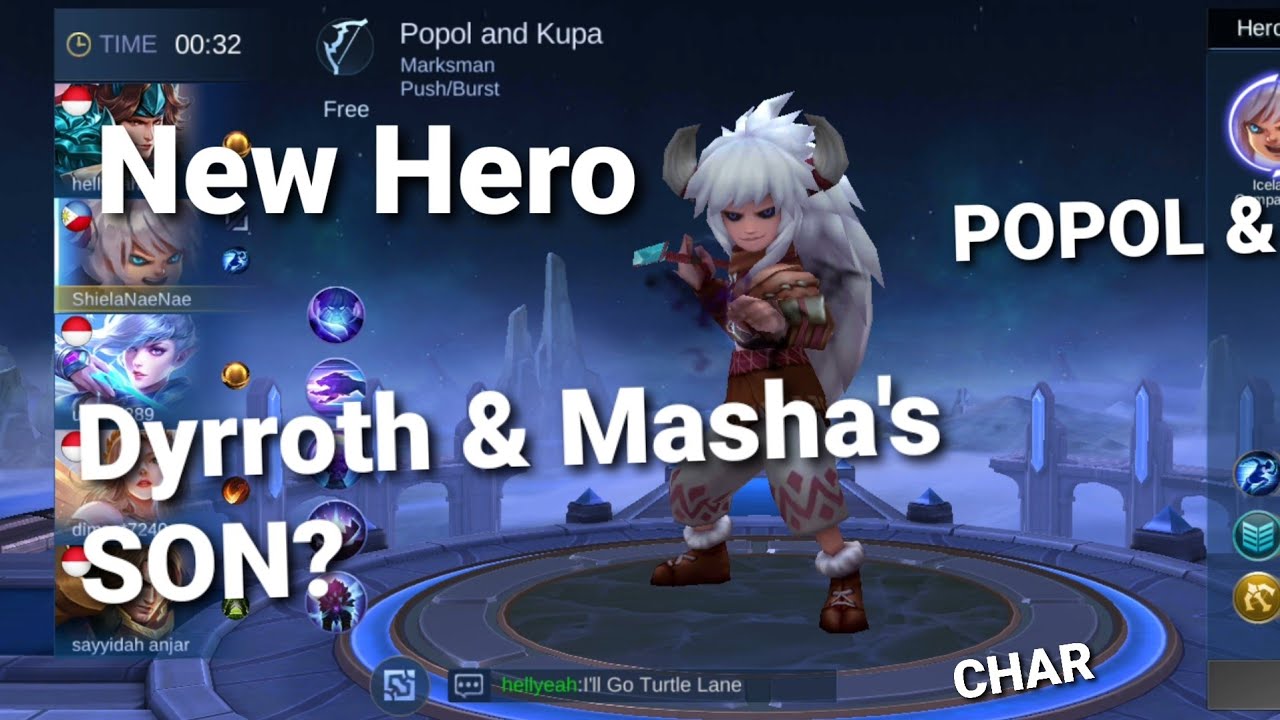 POPOL AND KUPA NEW HERO ML - GAMEPLAY - YouTube