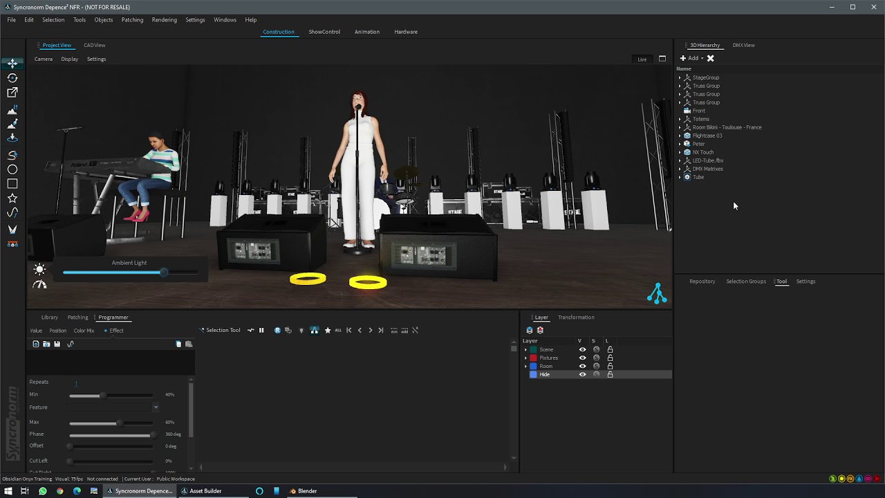 Depence - From DMX Matrix to Fixture - Asset Builder - YouTube