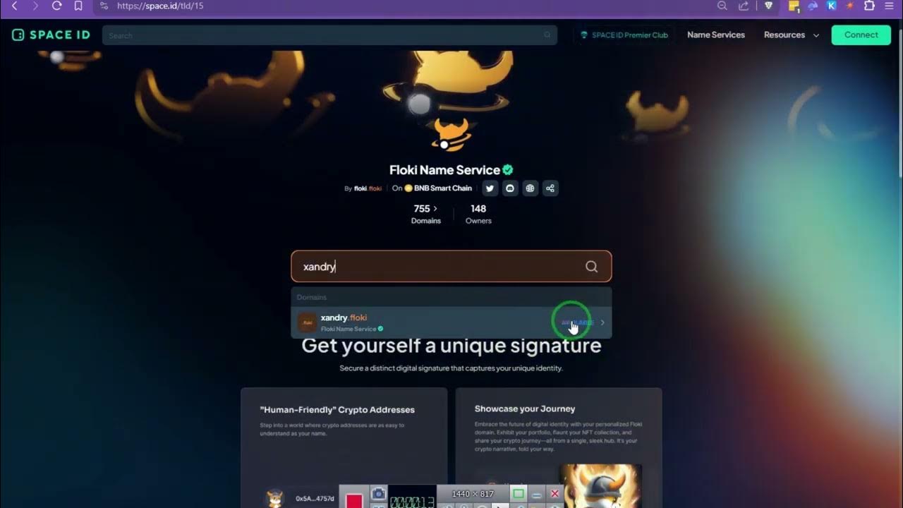 How to register .floki web3 domain name / Как зарегистрировать домен .floki - YouTube