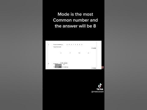 Mode is the most common number - YouTube