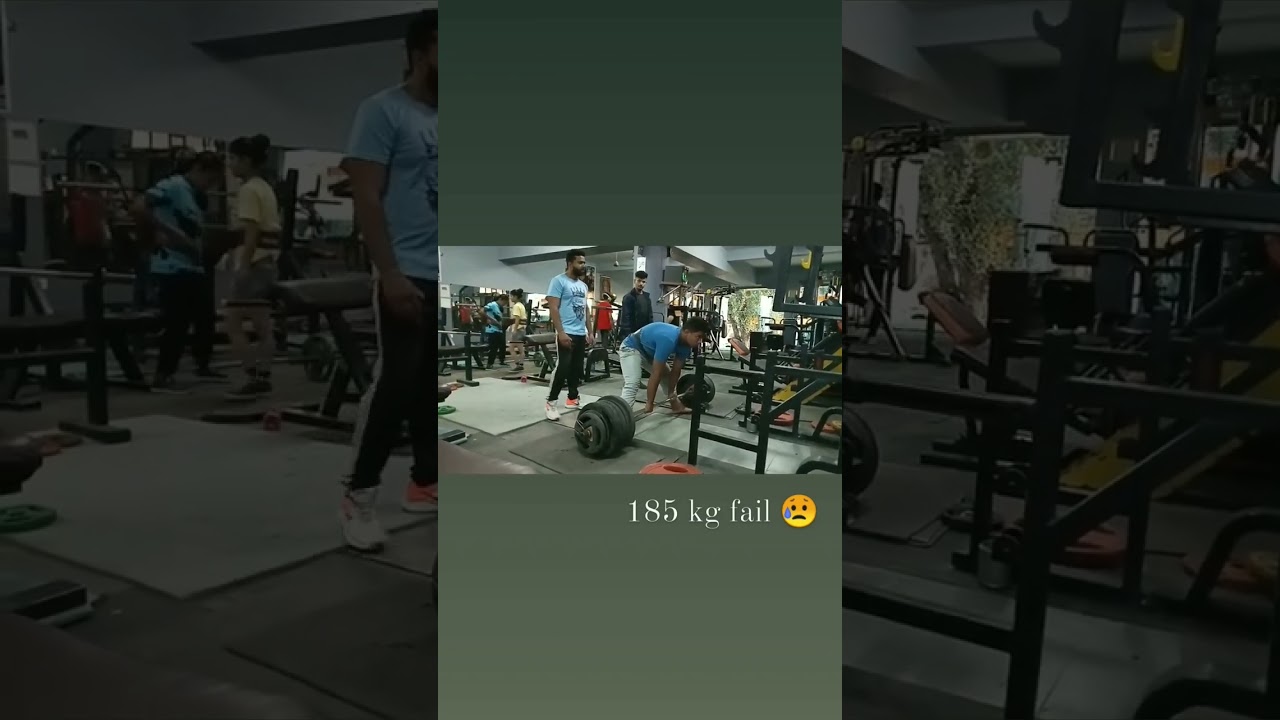 185 kg fail 😥 #fitness #gymattitude #gymlover #deadlift #fitminds # ...