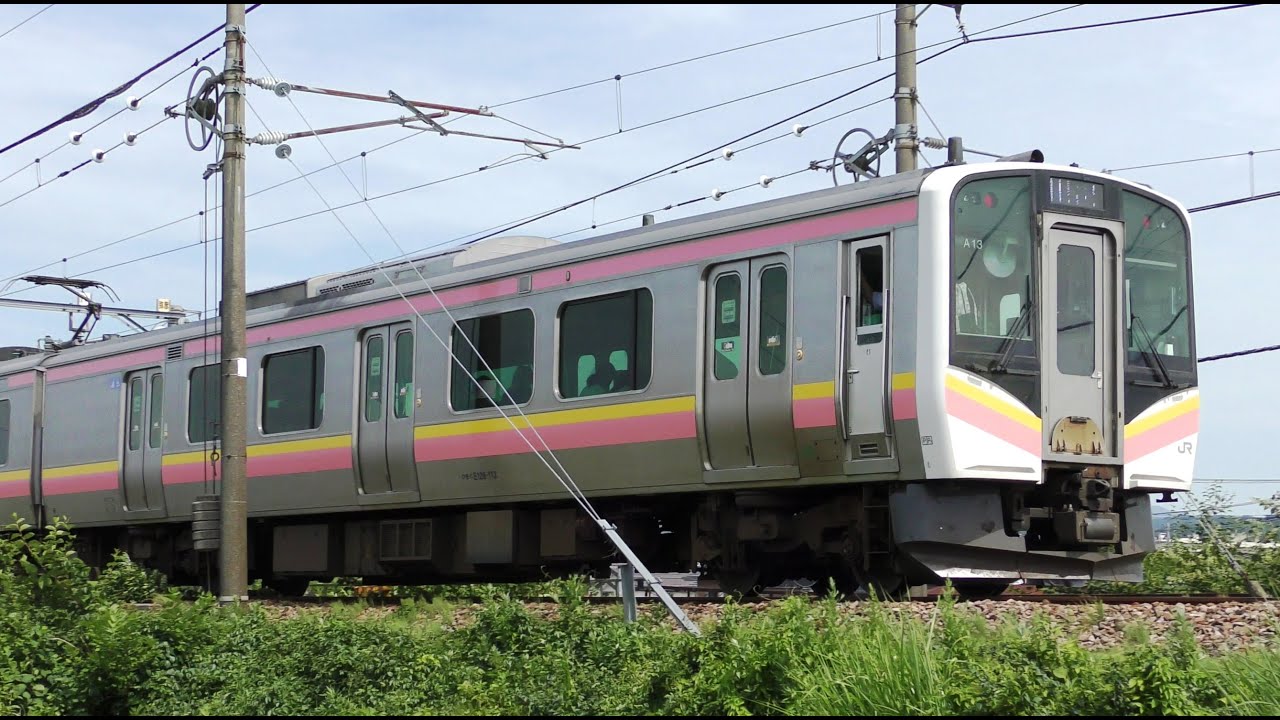 E129系B27+A13編成【4K】信越本線下り447M - YouTube