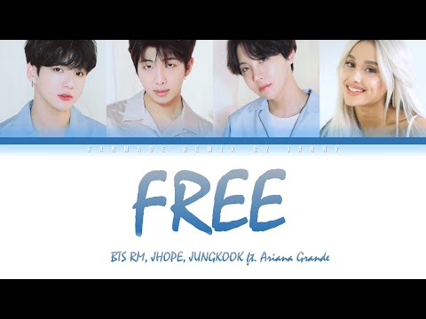 BTS (방탄소년단) - 'FREE feat. Ariana Grande' (Color Lyrics Eng/Rom/Han)