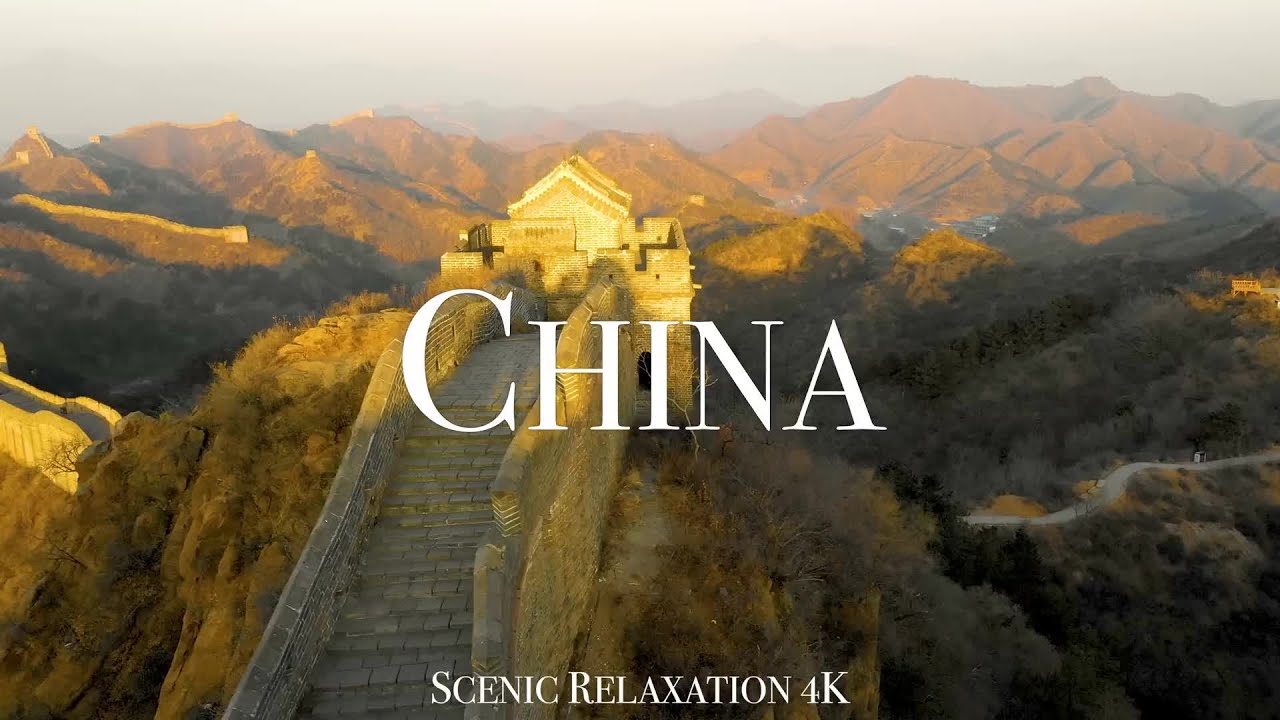 FLYING OVER CHINA (4K UHD) - Relaxing Music Along With Beautiful Nature ...
