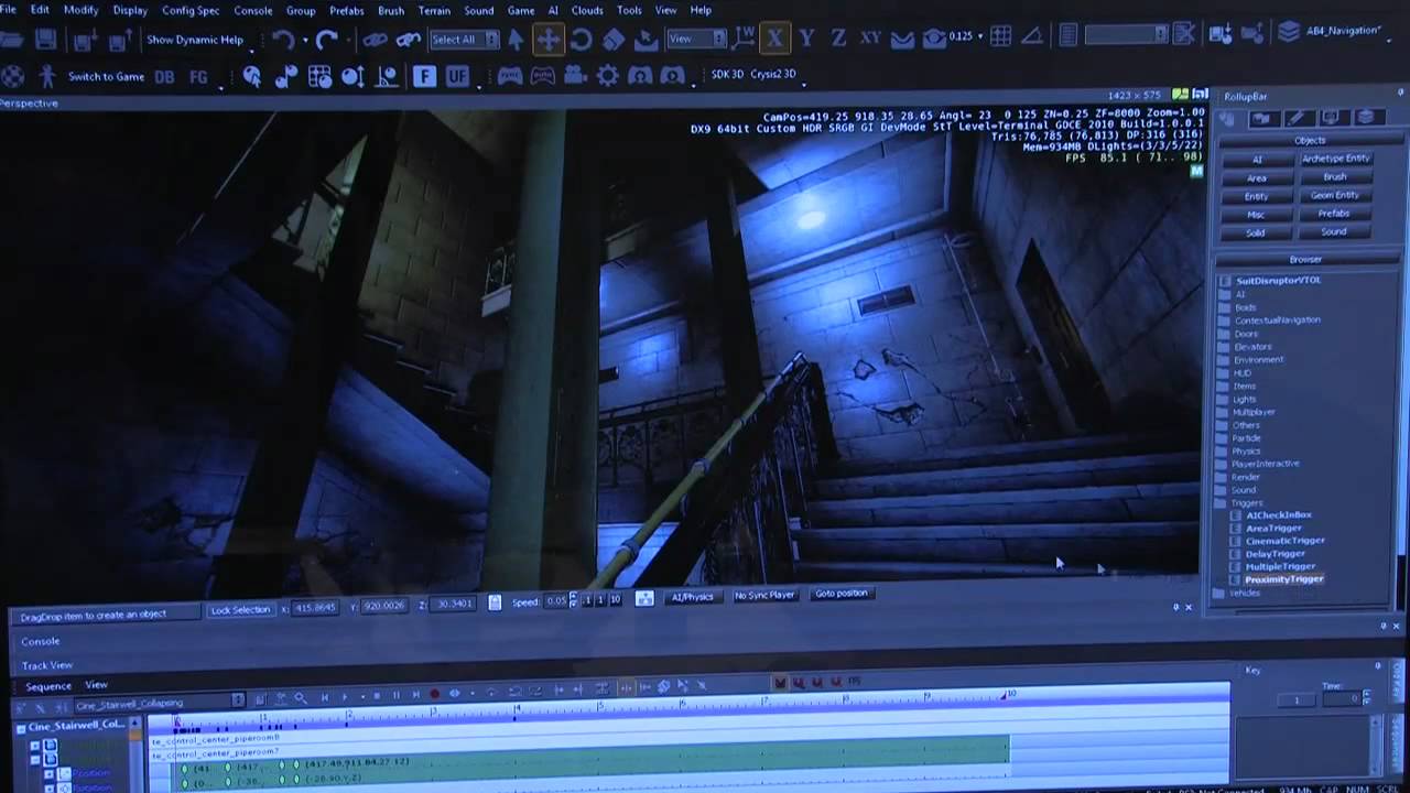 GDCE 2010 - Interview mit Sean Tracy über den Cryengine-3-Editor ...