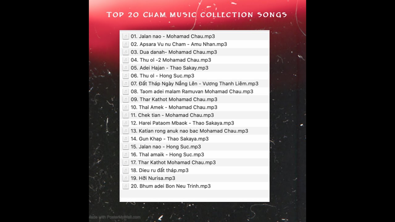 Top 20 - Cham music collection songs - YouTube