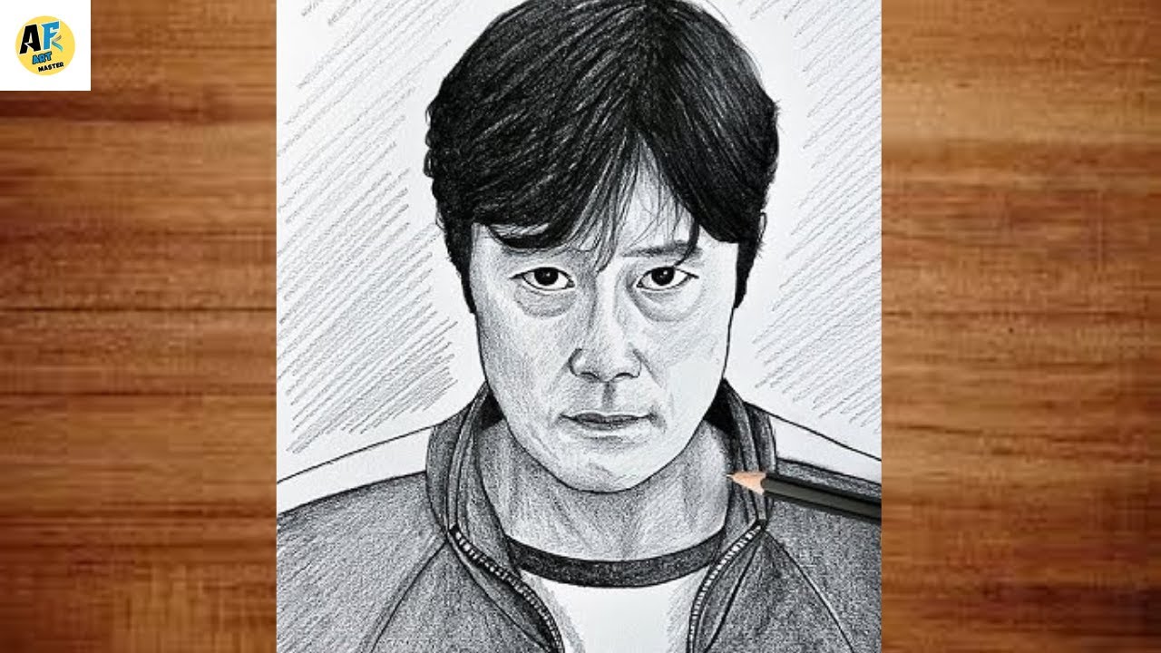 How To Draw Squid Game Player 001 Season 2|Squid Game Super Easy ...