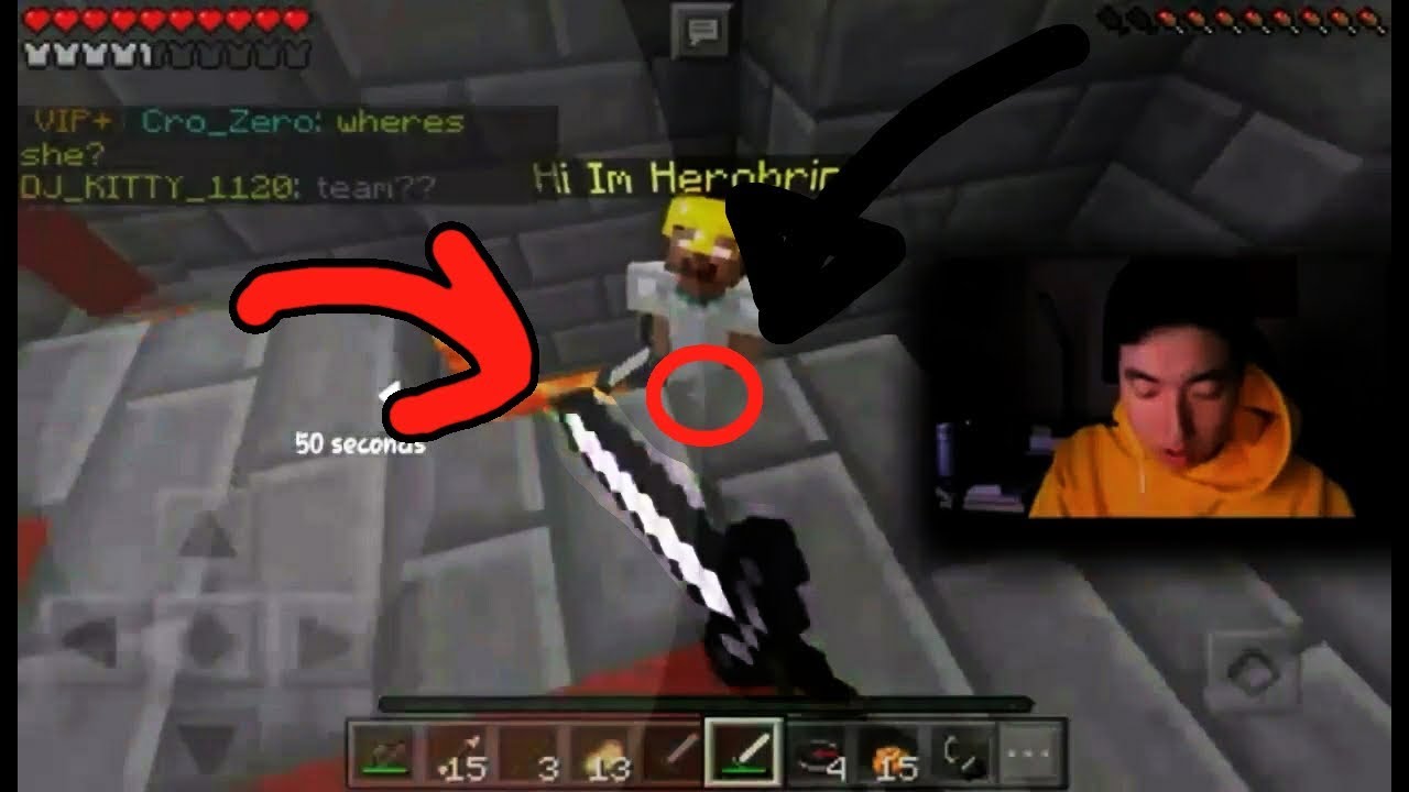 Why RageElixir was not able to hit the herobrine player. - YouTube
