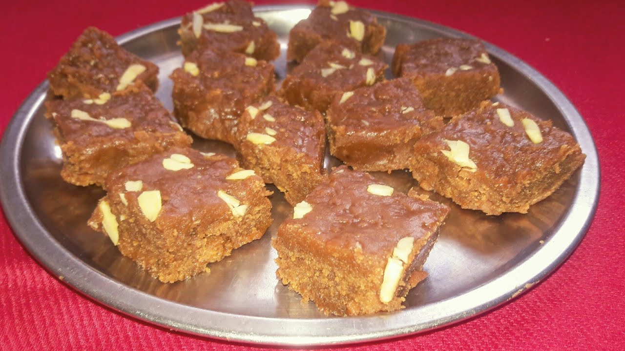 Besan Gud Barfi // Gud Ki Danedar Barfi // Raksha Bandhan Special ...