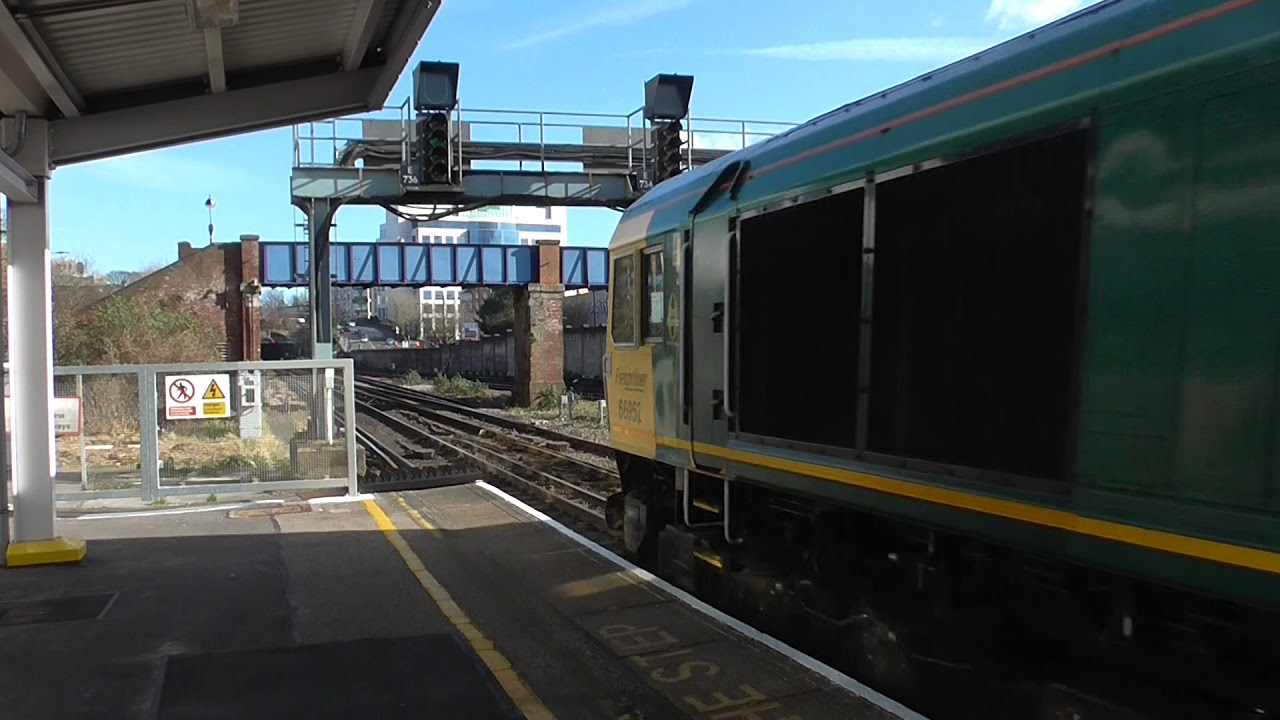 *1 TONE* Class 66952 & 66541 @ Southampton Central with a 1 tone - 16 ...