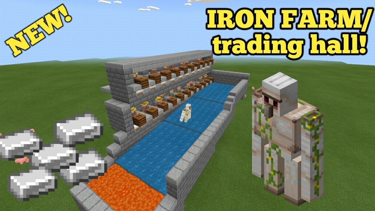 Minecraft Bedrock 1.16 tutorial : Working Simple IRON FARM! And ...