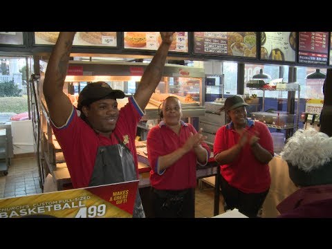 NC Fast Food Workers Hold Church's Chicken Revival - YouTube