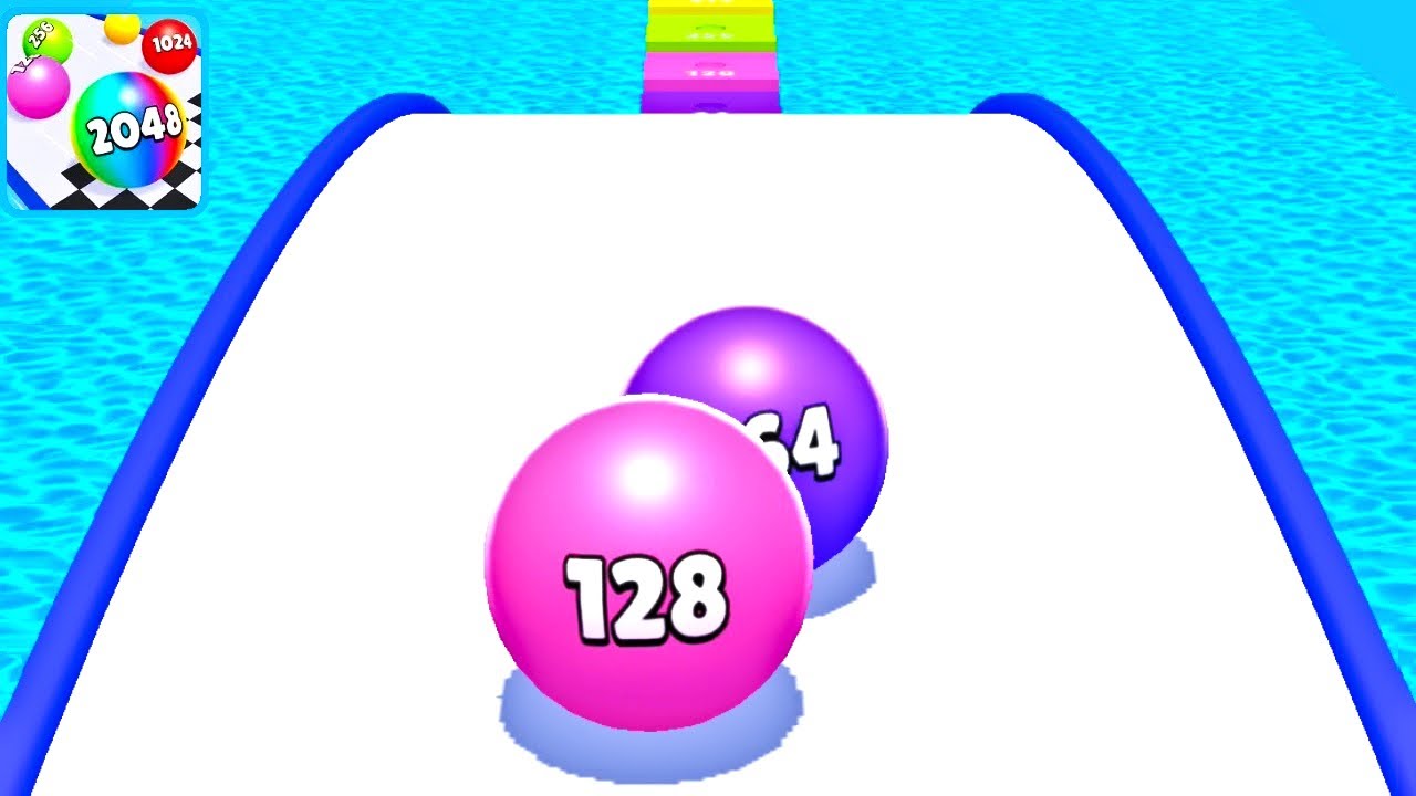 Ball Run 2048 Merge Race Run 3D ! All Levels Gameplay (132-139) android ...