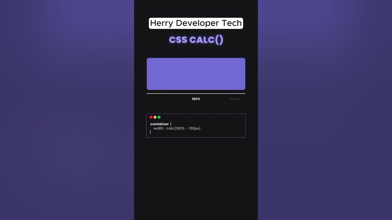 Master CSS calc() 🚀 Dynamic Sizing Made Easy! 💡🎨||#shorts #shortvideo #video #coding #memes #ai ...