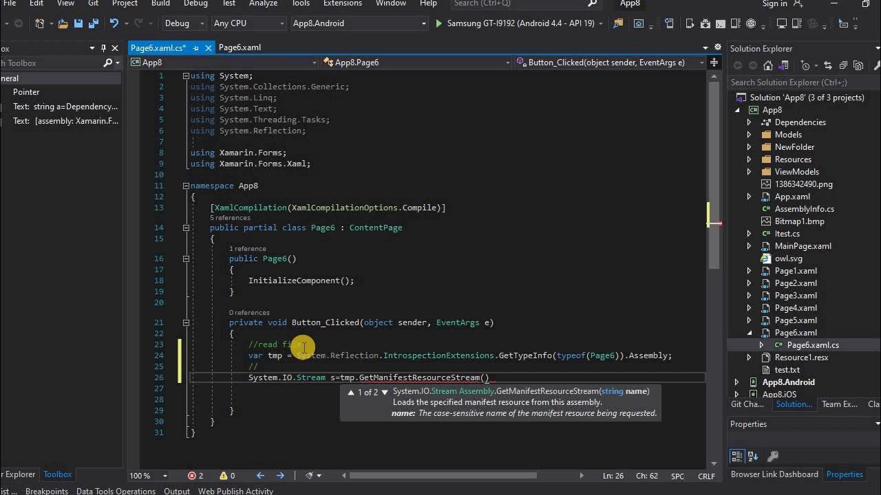 Xamarin Android read text or image files - YouTube