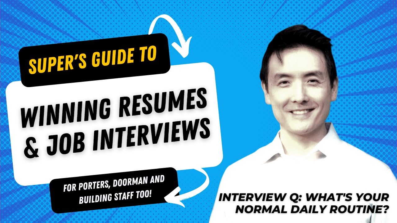 Winning the Job Interview Question: "What's your Normal Daily Routine ...