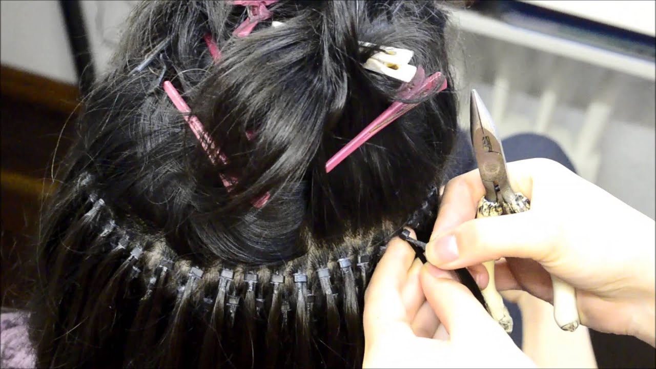 Mega Hair micro link - YouTube