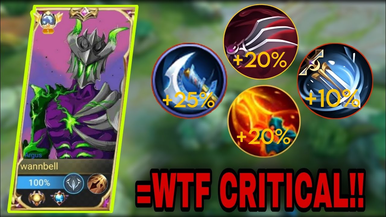 ARGUS 12 KILLS!! INSANE ONE SHOT CRITICAL DAMAGE!! BUILD TOP 1 GLOBAL ...