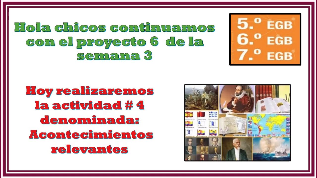 Acontecimientos relevantes: características. Creación de una revista ...