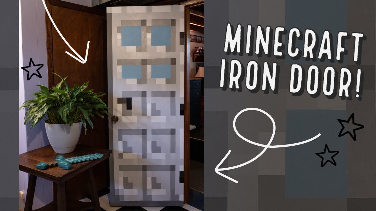 Repainting My Minecraft Iron Door - YouTube