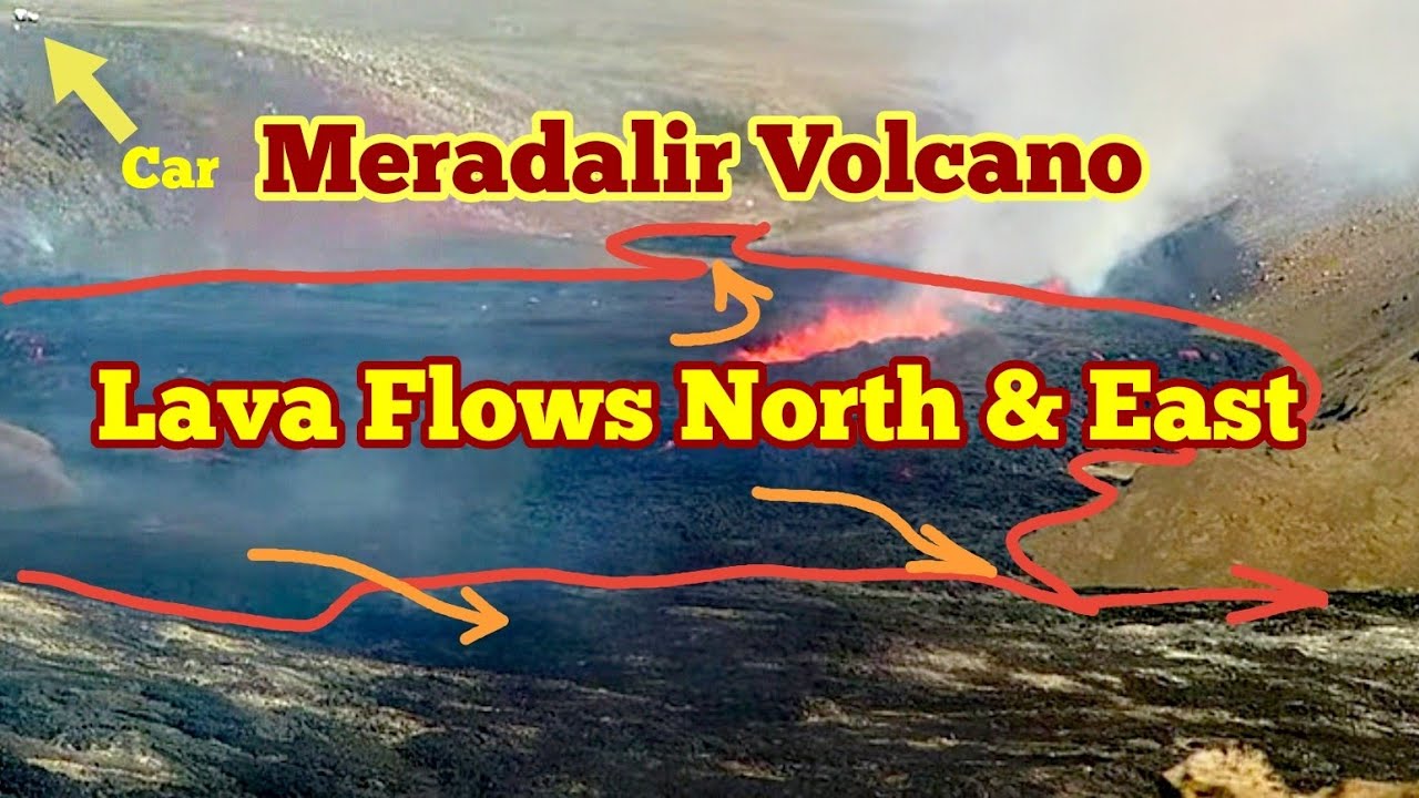 Meradalir Volcano Lava Flows North & East / Iceland Fagradalsfjall ...