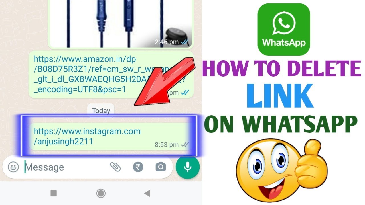 HOW TO DELETE LINK ON WHATSAPP 2022 YouTube HOW TO DELETE LINK ON WHATSAPP 2022 YouTube