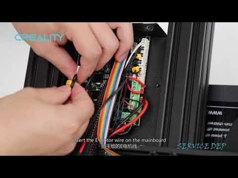 Service tutorial Ender - 3 replace E&X axis motor wire - YouTube