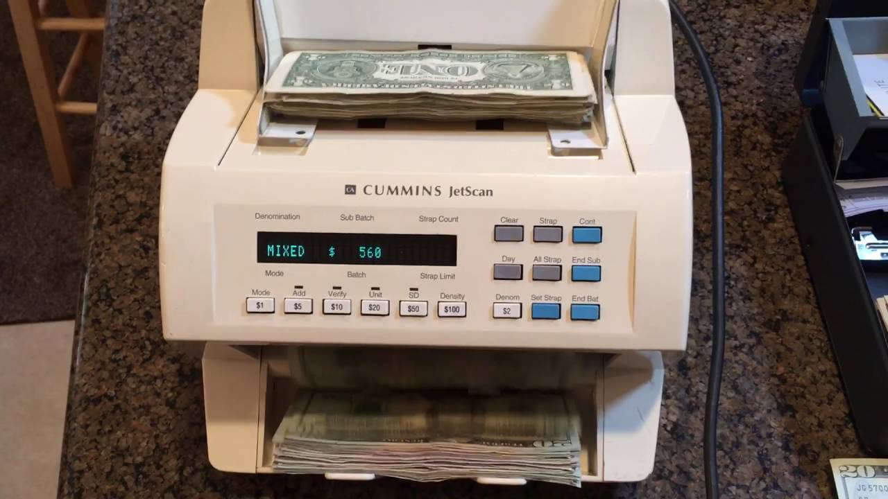Cummins 4062 Counting Bills - YouTube